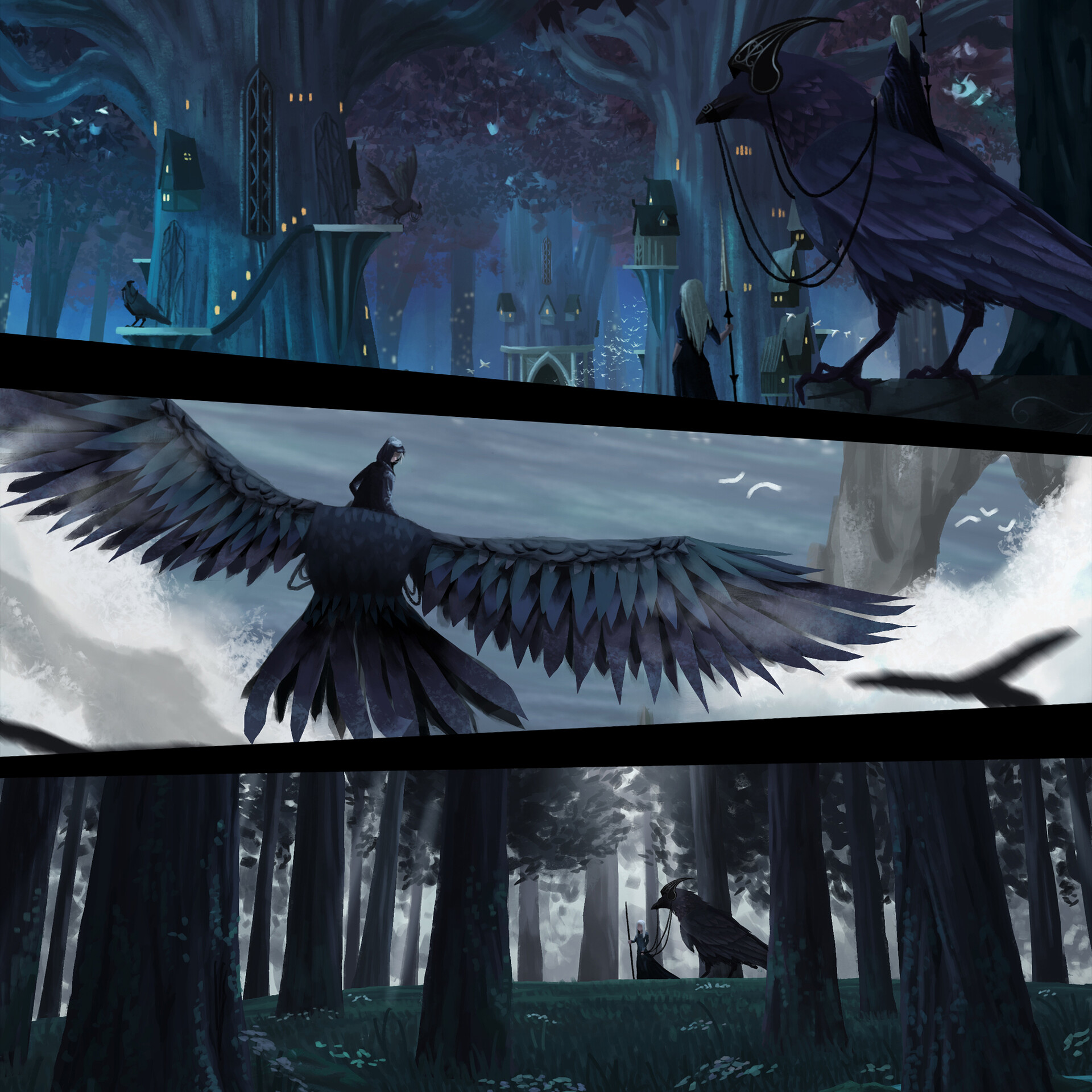 ArtStation - Anzu | A raven story