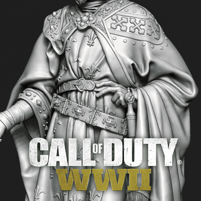 ArtStation - COD WWII DLC - Charles, Allegory legal and Church Statues