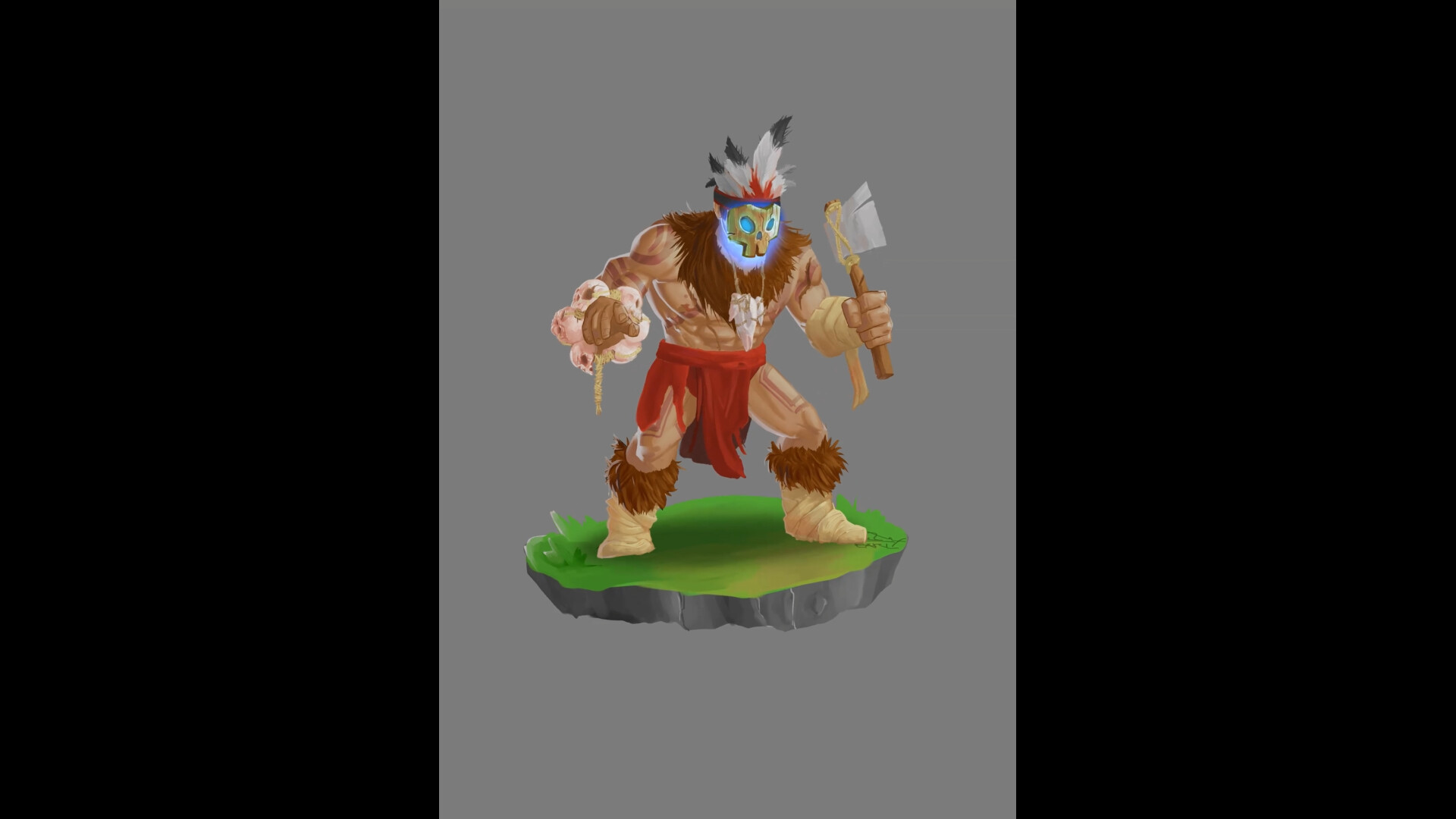 ArtStation - Head Hunter Idle Animation