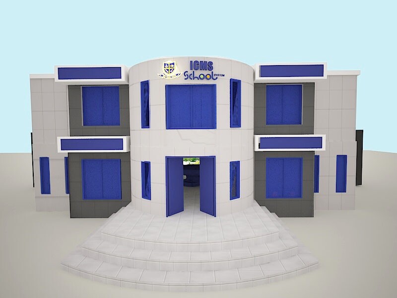 ArtStation - ICMS school interior and exterior project