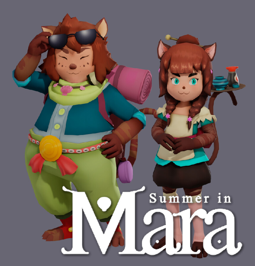 ArtStation - Summer in Mara: Cat children