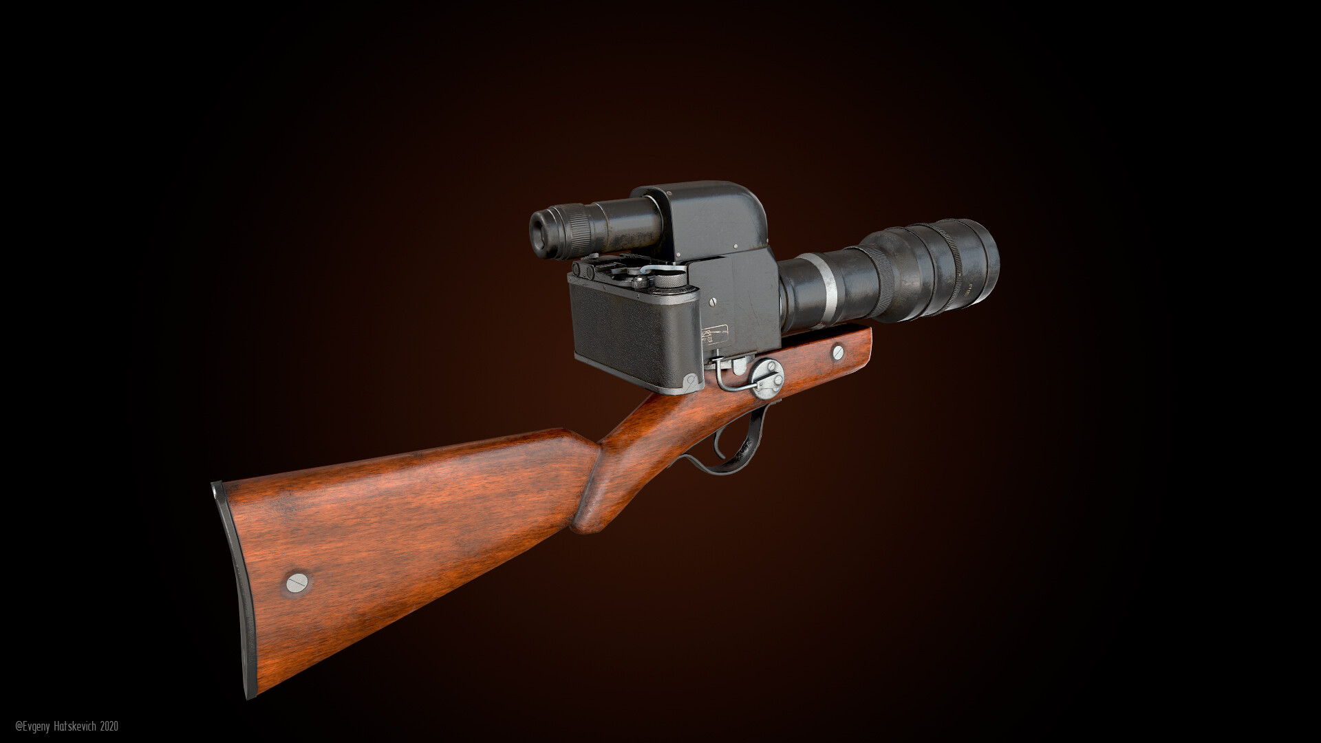 ArtStation - Old USSR camera FED "Photo sniper FS-2"