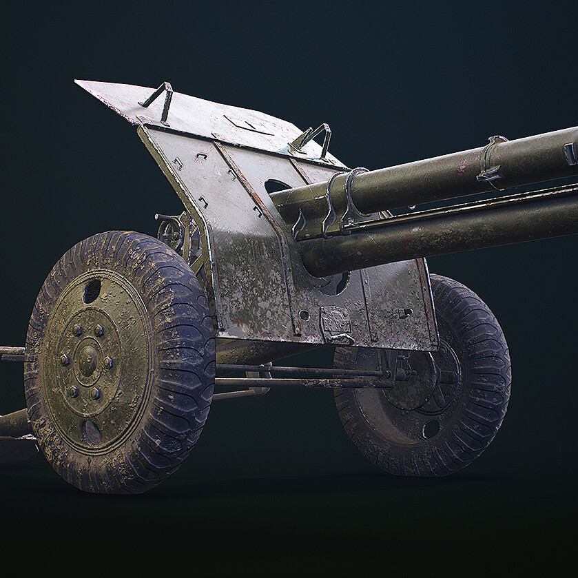ArtStation - QF 18-pounder gun