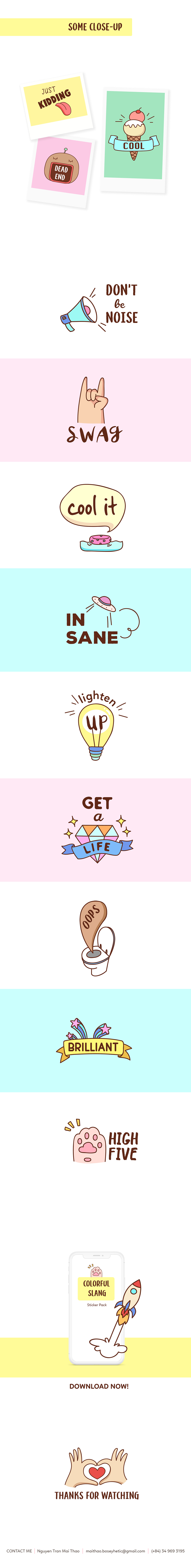 ArtStation - Colorful Slang Sticker Pack