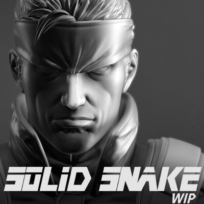 ArtStation - Metal Gear Solid - Solid Snake - WIP