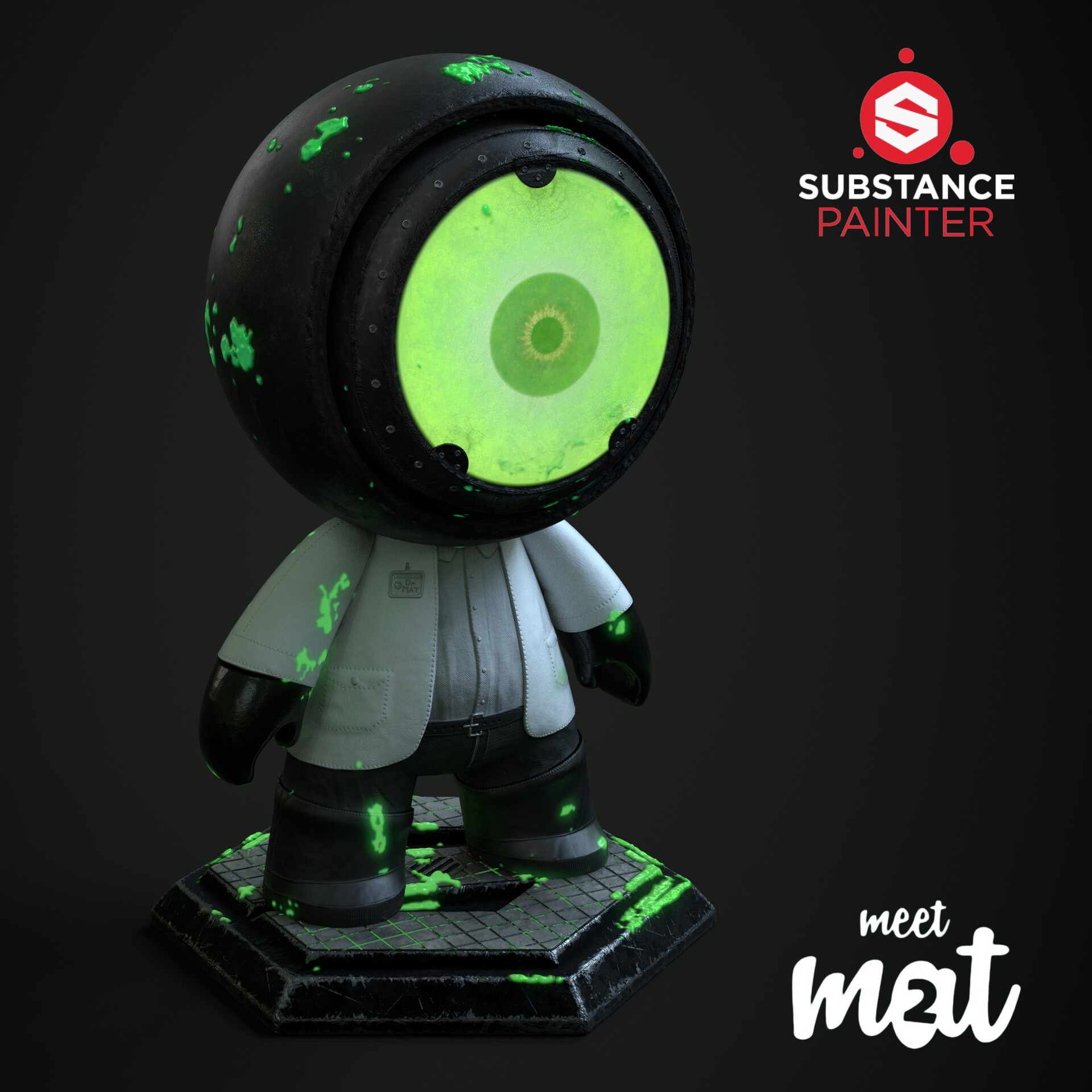 ArtStation - Dr. Mat - Experiment n.58 - Meet Mat 2 Substance Contest