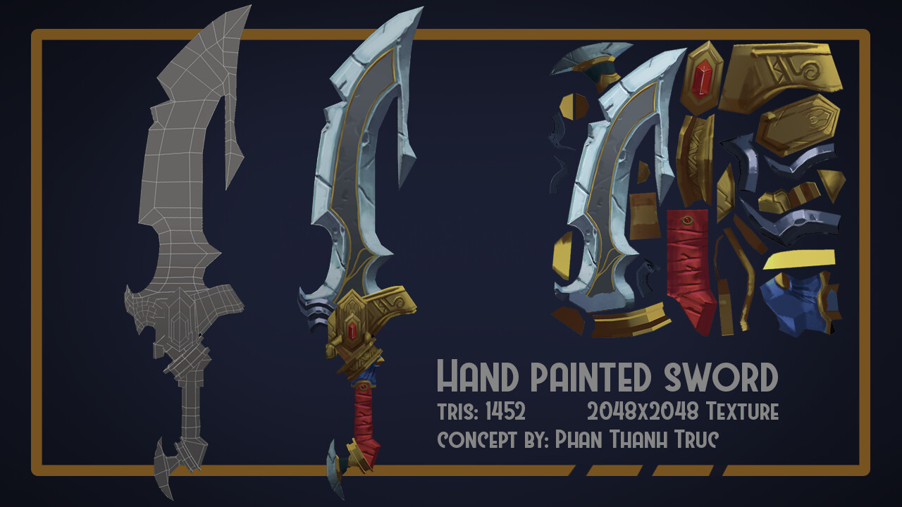 ArtStation - Hand Painted Sword