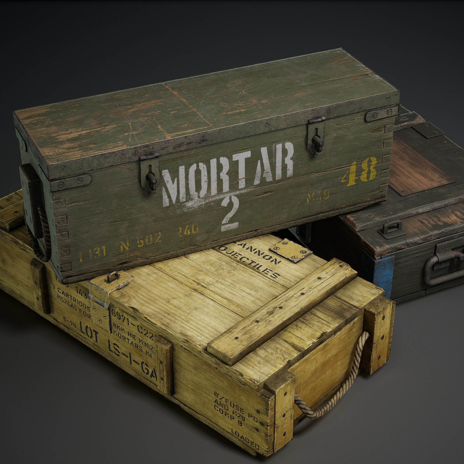 ArtStation - Military crates