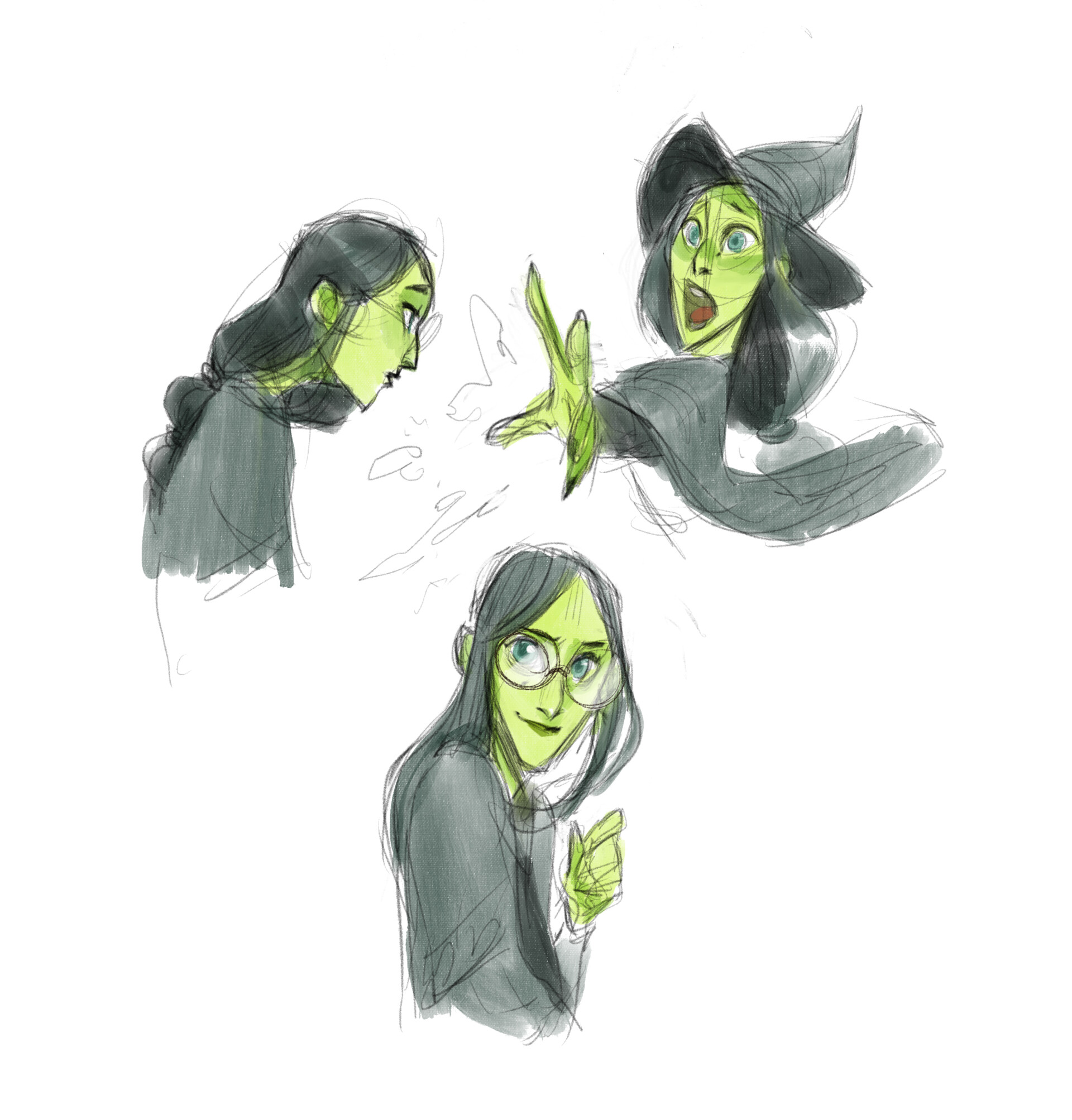 ArtStation - Elphaba Expressions