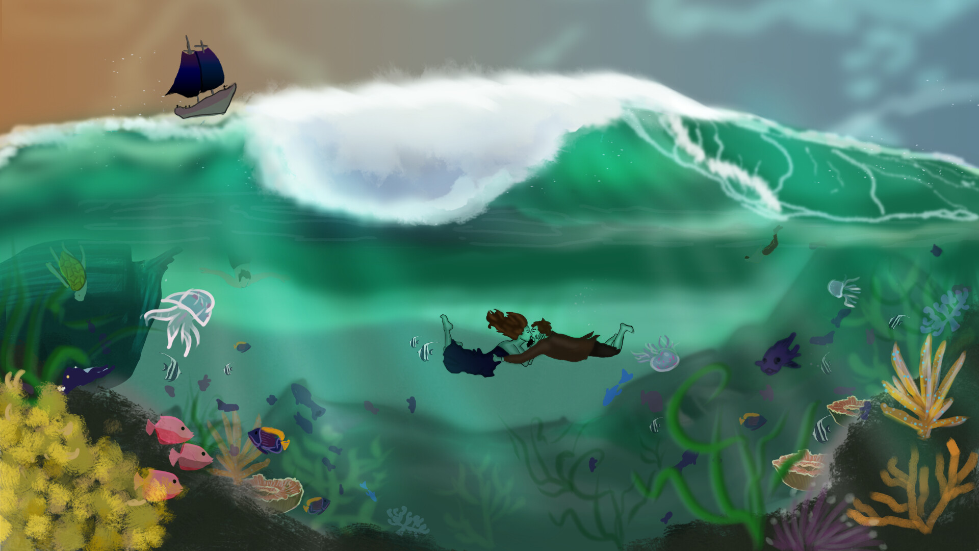 ArtStation - Underwater story