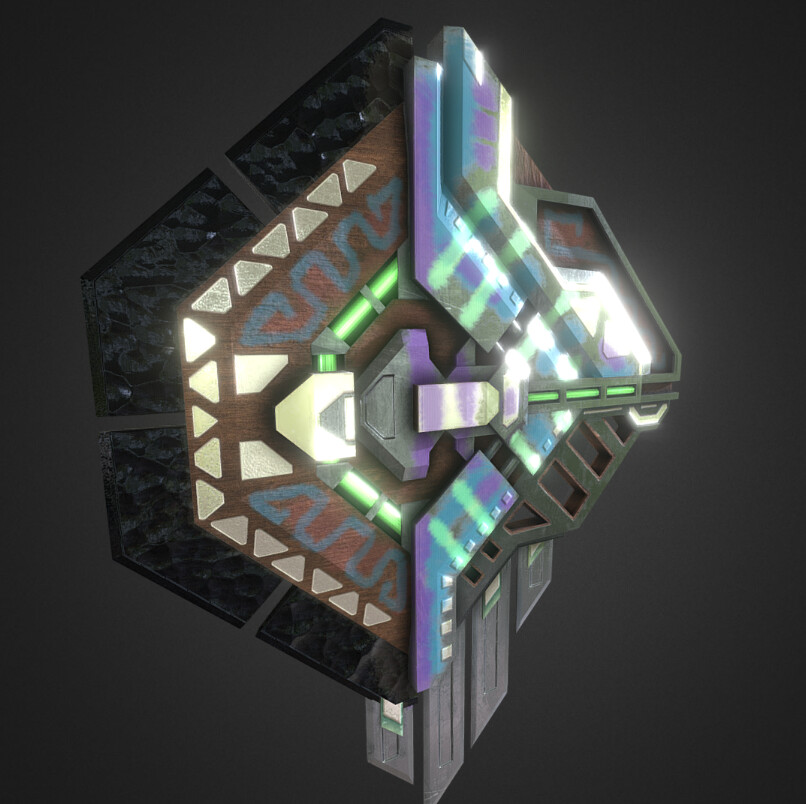 ArtStation - Cyberpunk Aztec Weapons