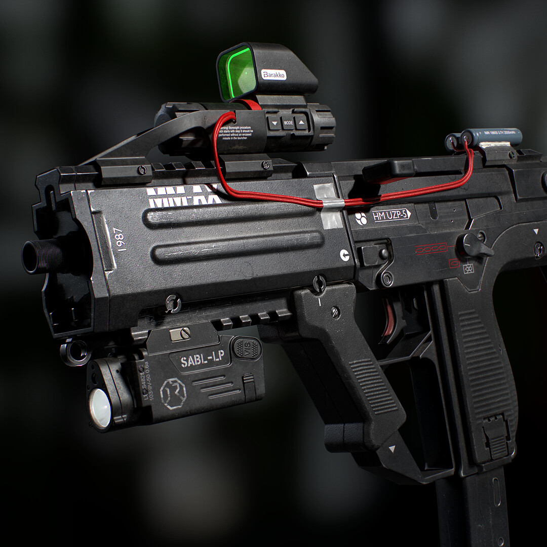 ArtStation - UZP-5 SMG