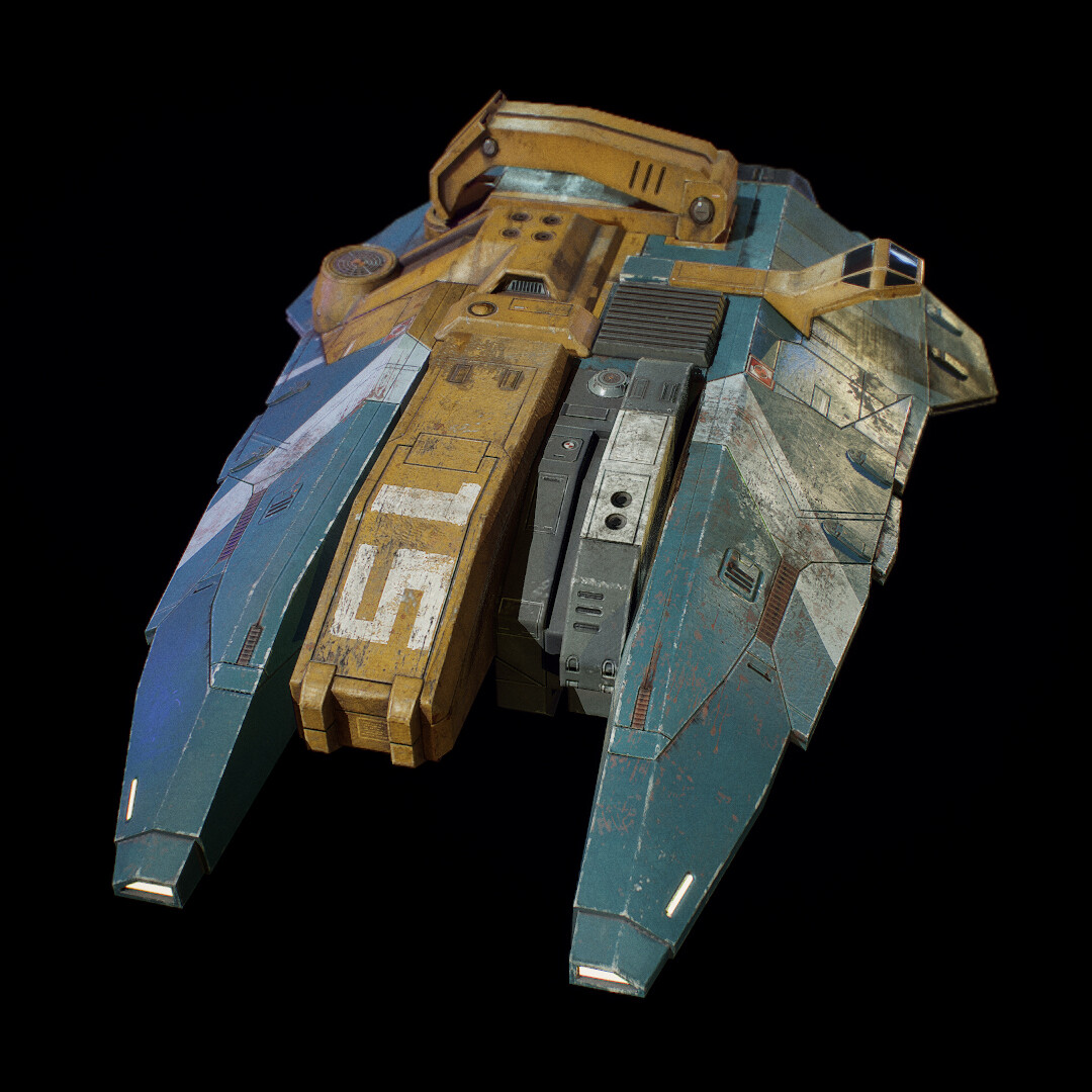 ArtStation - Minelayer Corvette, Homeworld Franchise, game asset