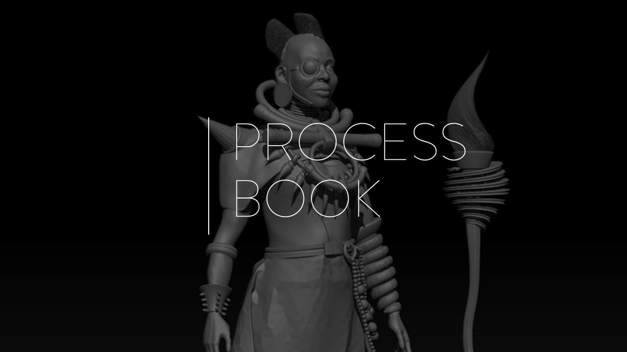 ArtStation - AfroFuturistic Spiritual Healer Process Book