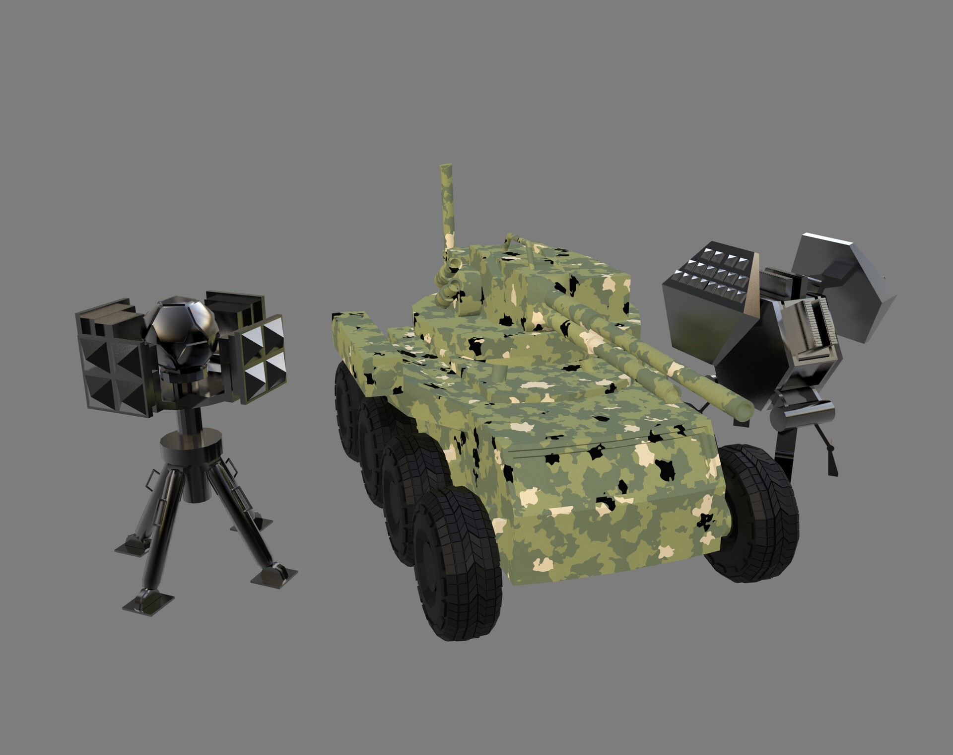 ArtStation - Mini Drone Tank