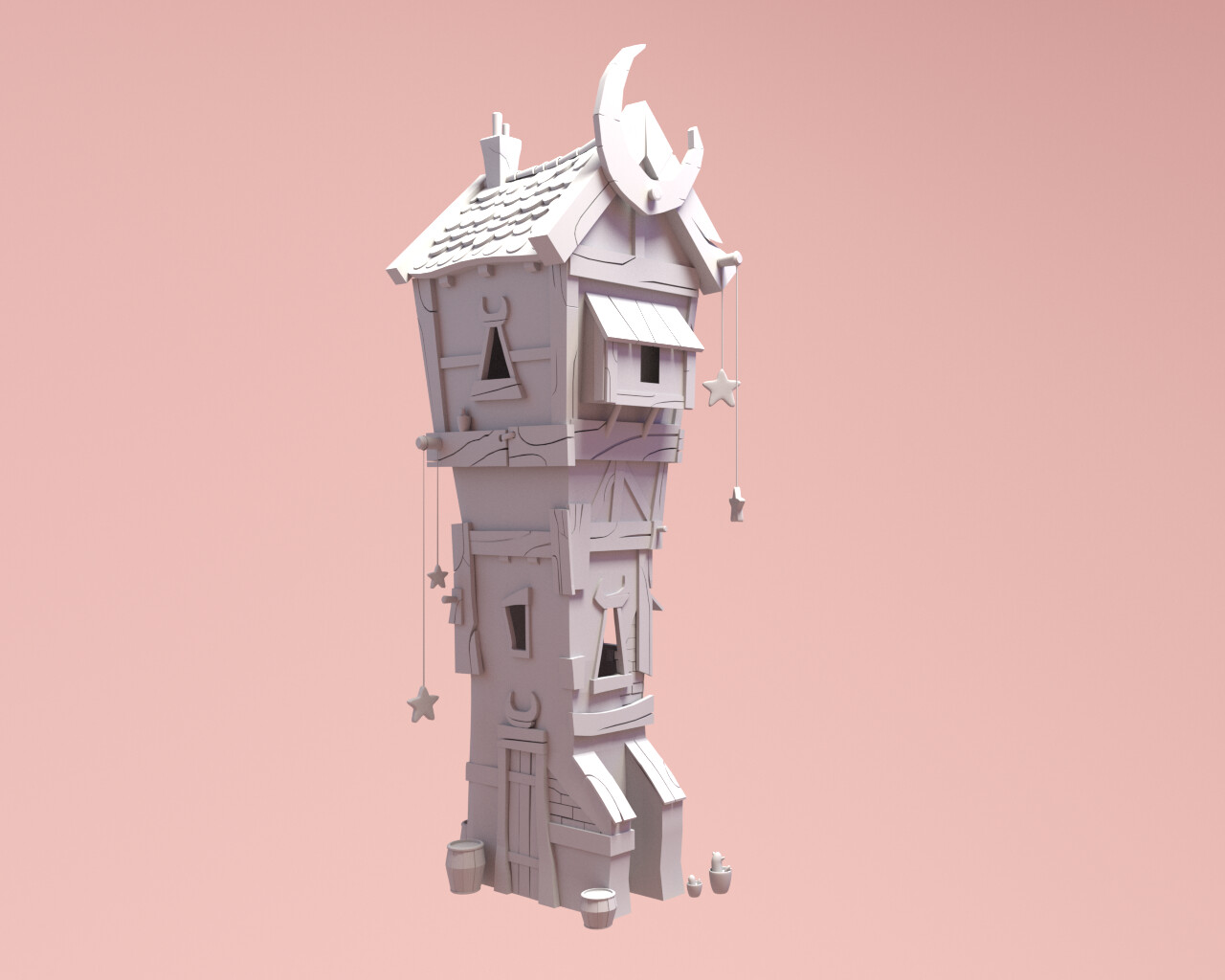 ArtStation - Toon House - Modeling