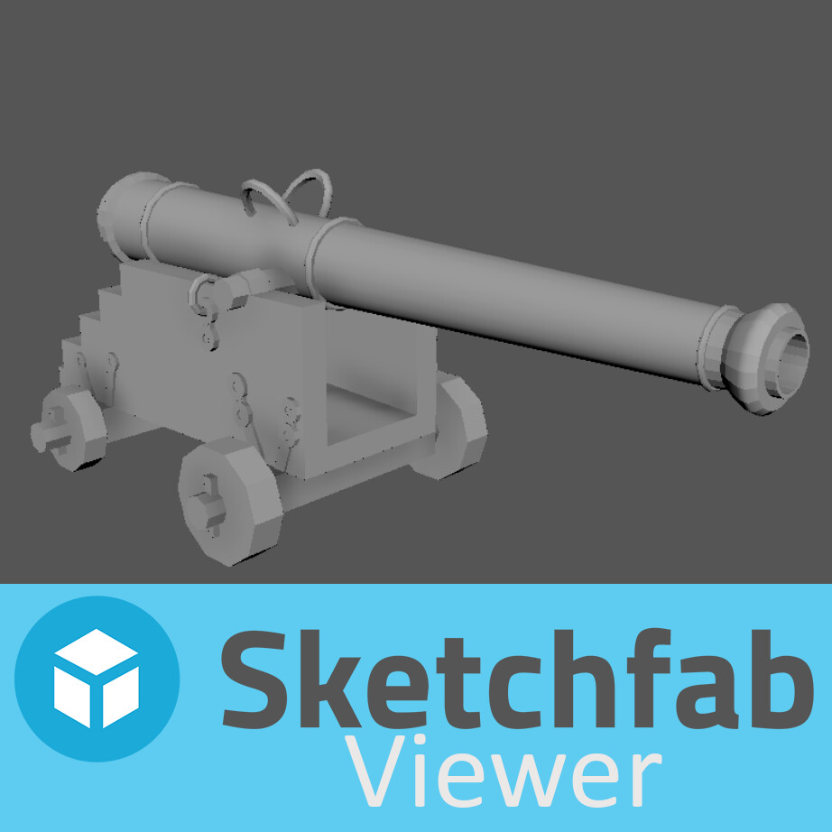 ArtStation - Low Poly Cannon Pt. 2