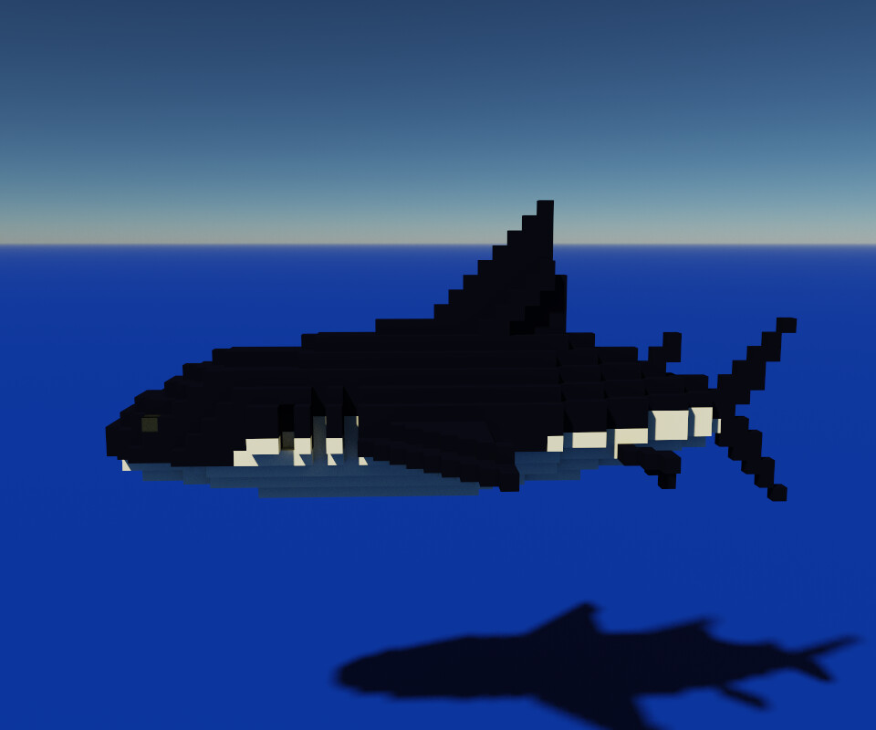 ArtStation - Voxel Shark