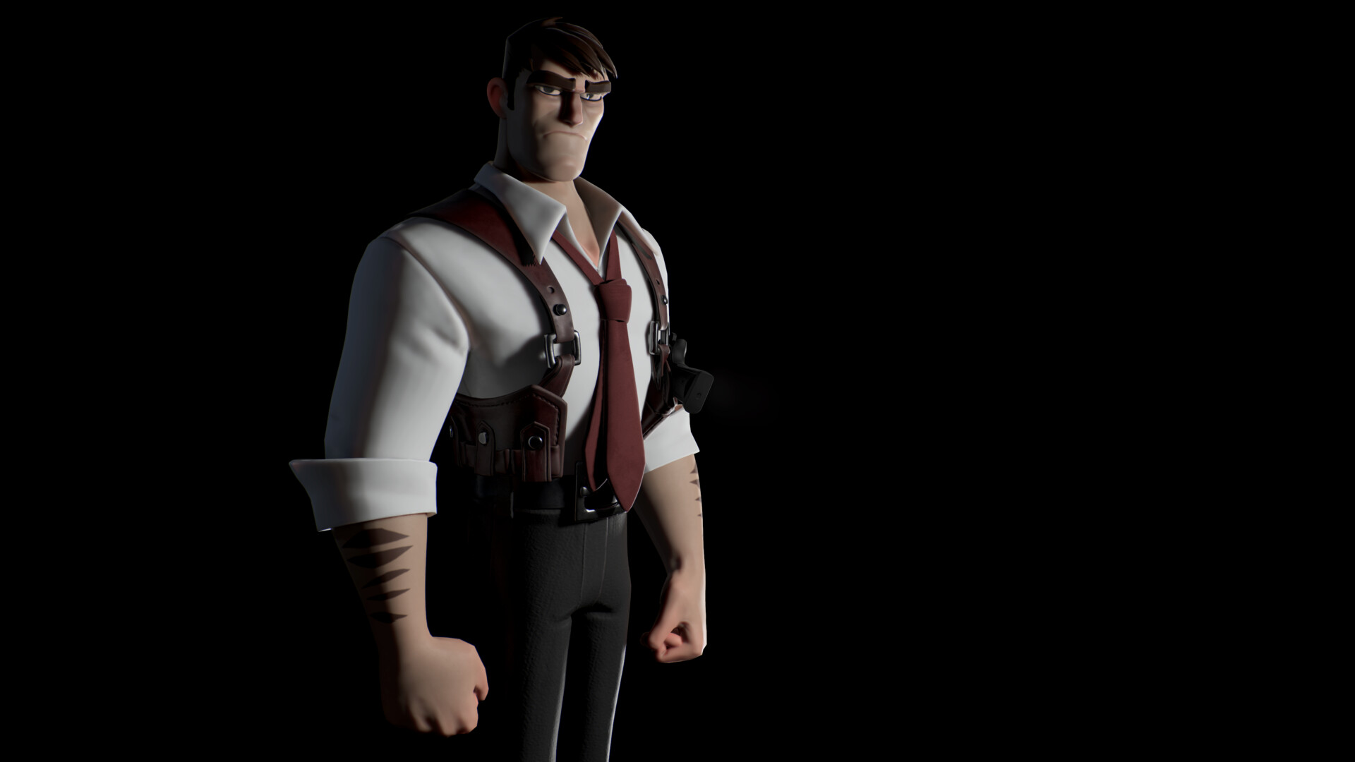 ArtStation - Sam Rockwell 3D sculpt