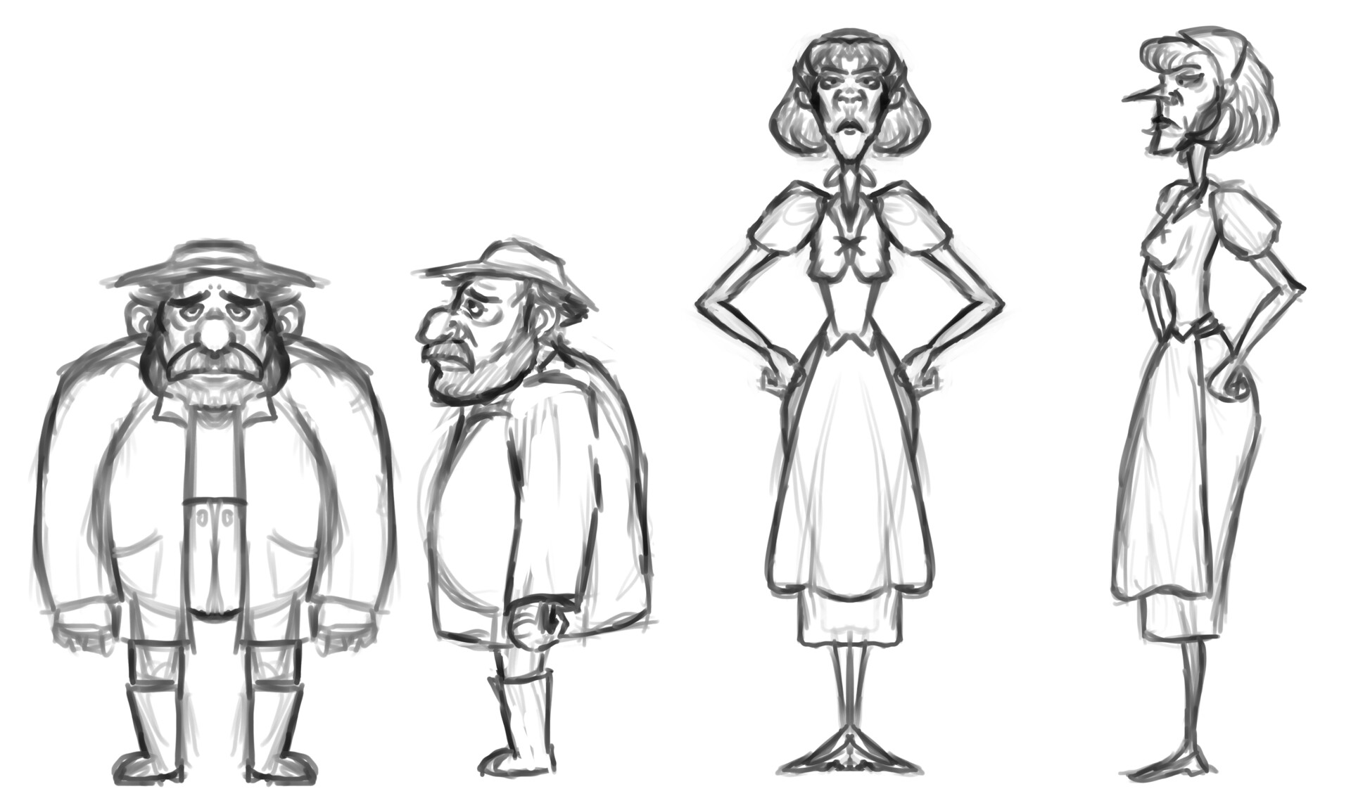 ArtStation - "Fisher and his Wife" - Character Design