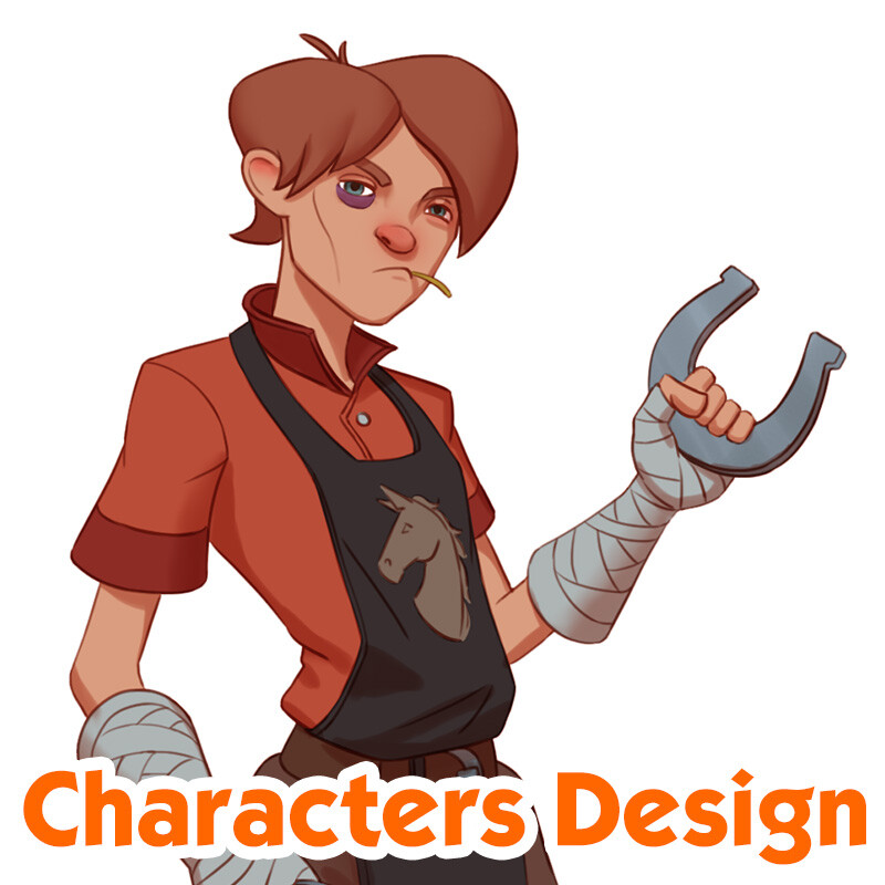 ArtStation - Indie project's characters design