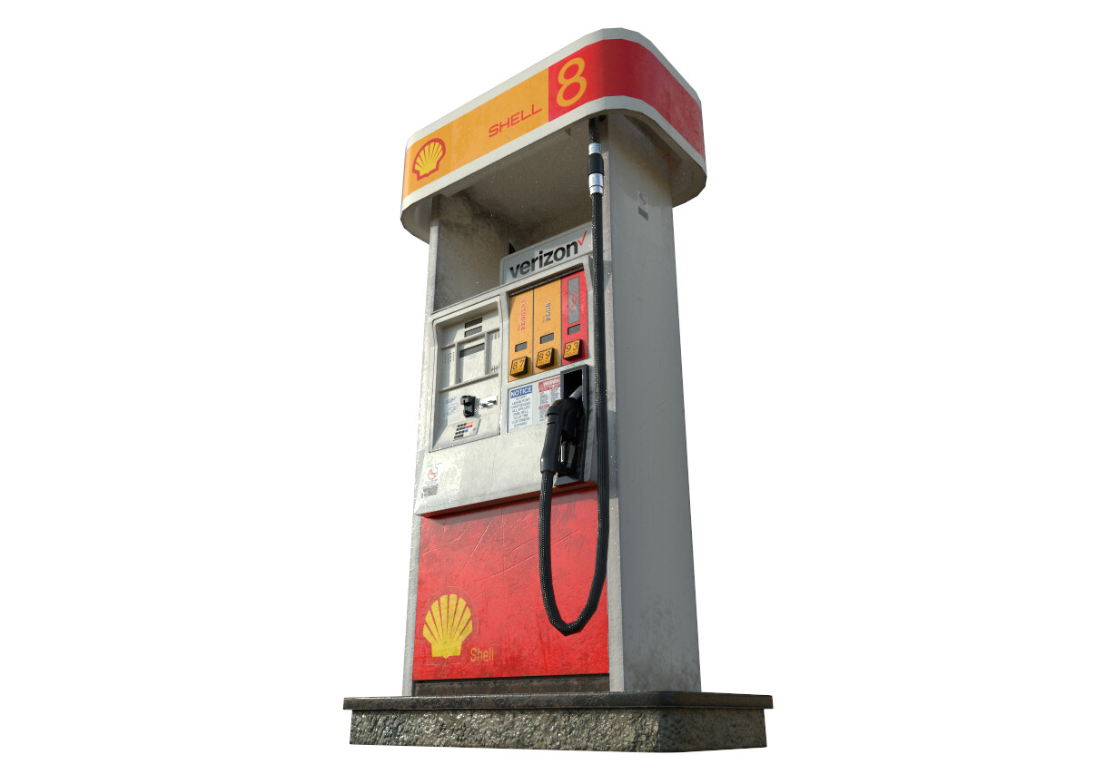 ArtStation - Shell Gas Pump "Final"