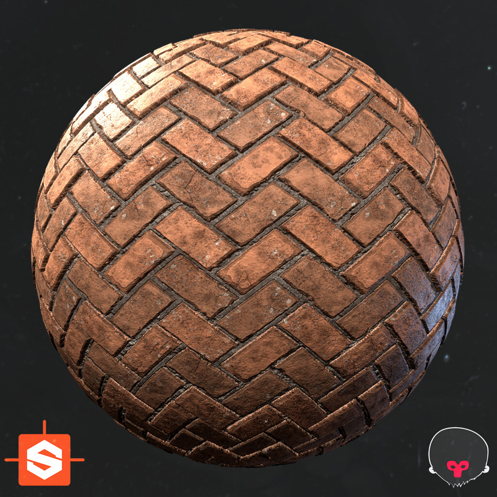 ArtStation - Herringbone Brick