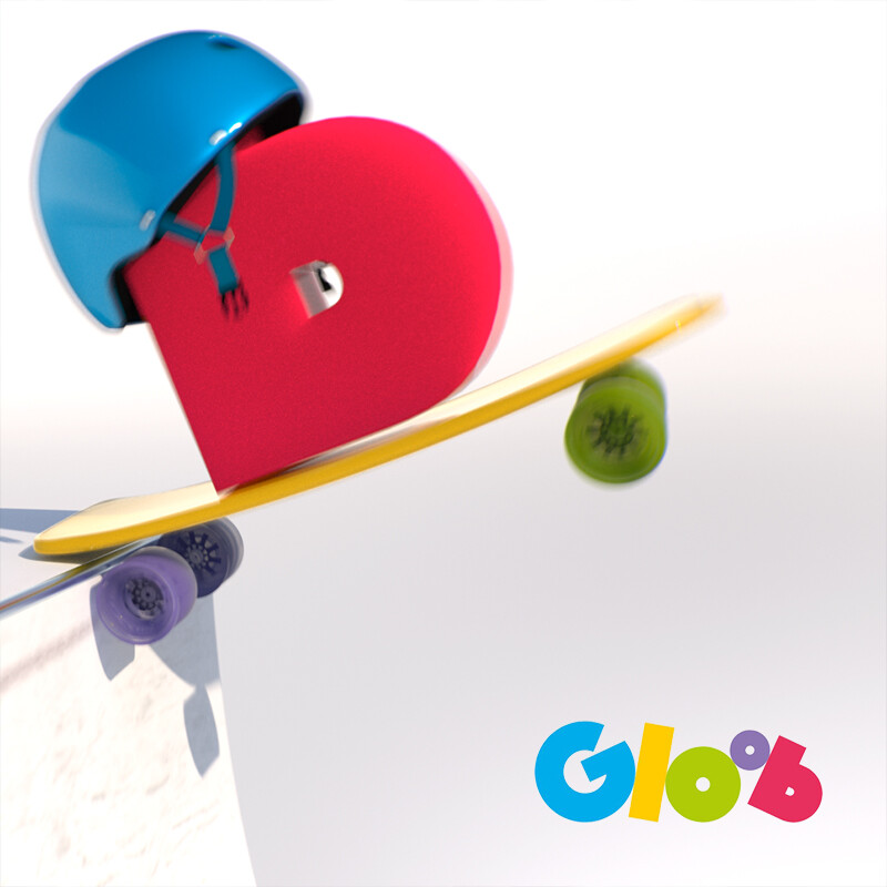 ArtStation - Gloob Logo ID "Skate"