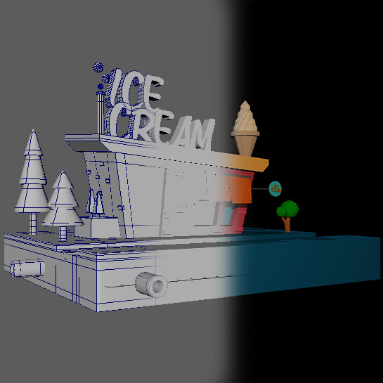 ArtStation - Ice cream