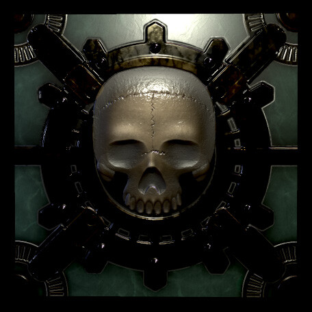 ArtStation - skull texture