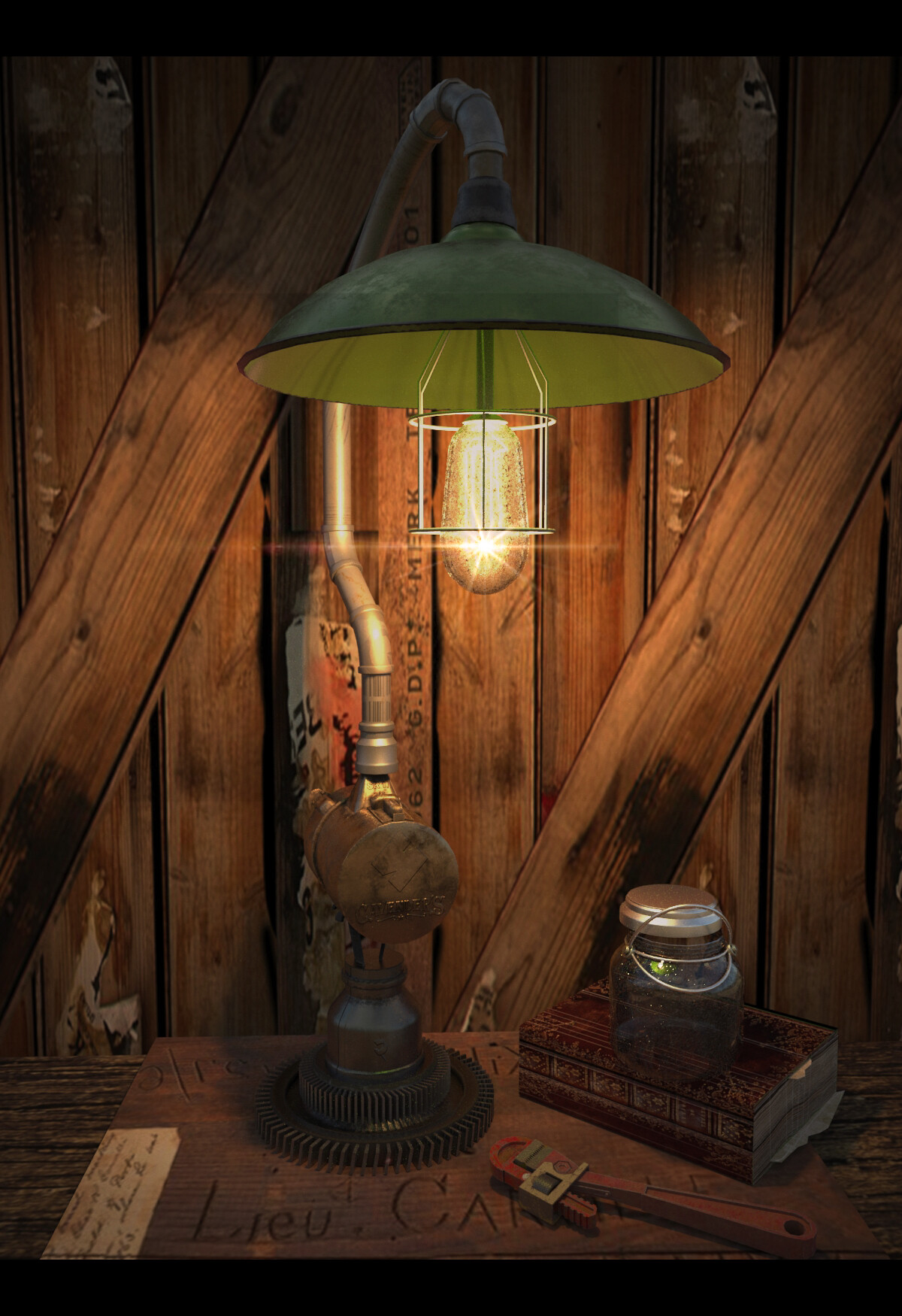 ArtStation - Mechanical Age Lamp