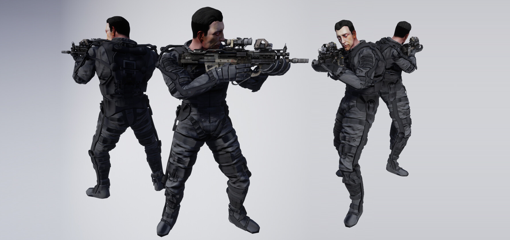 Tim Rudd - Character Design - Combat Exoskeleton