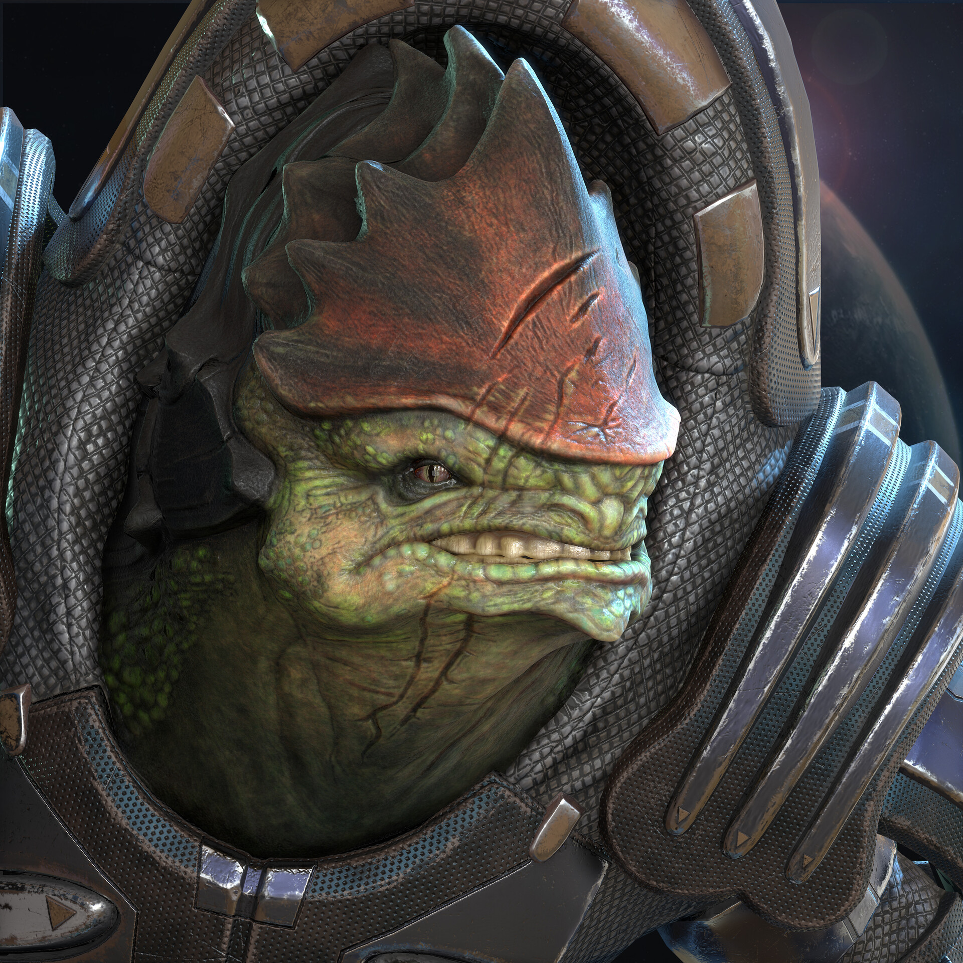 ArtStation - Urdnot Wrex FanArt.