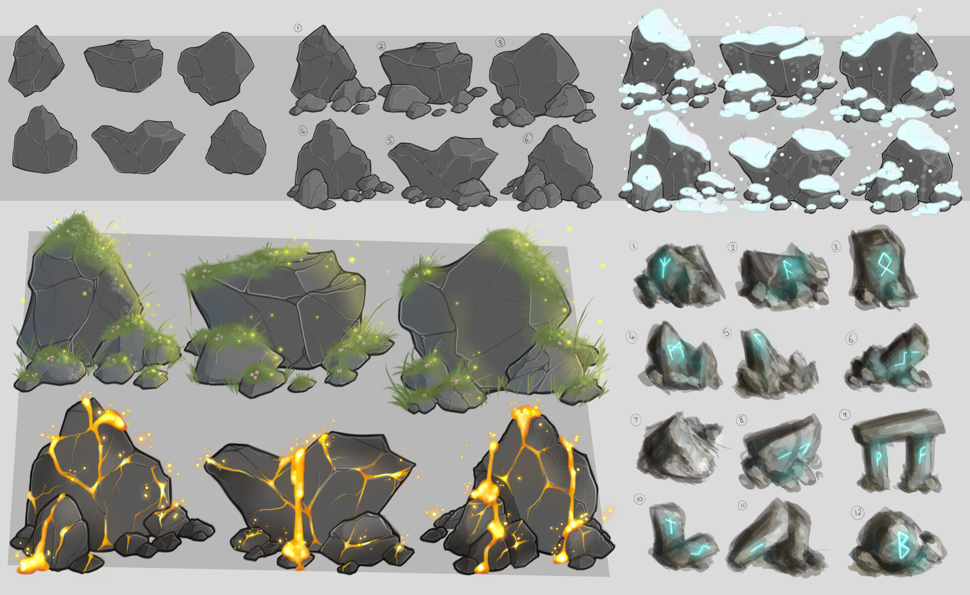 ArtStation - Rock Studies