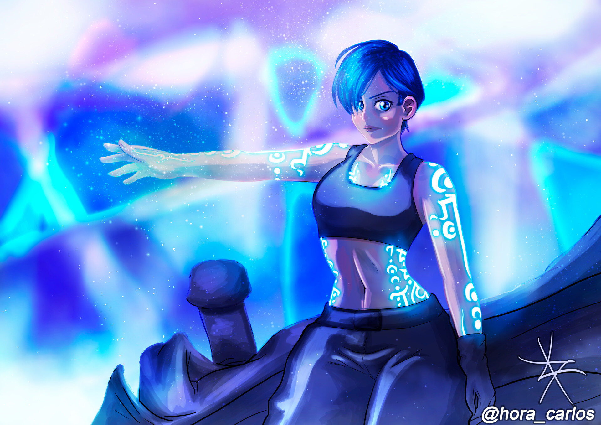 ArtStation - Ice heroine protect