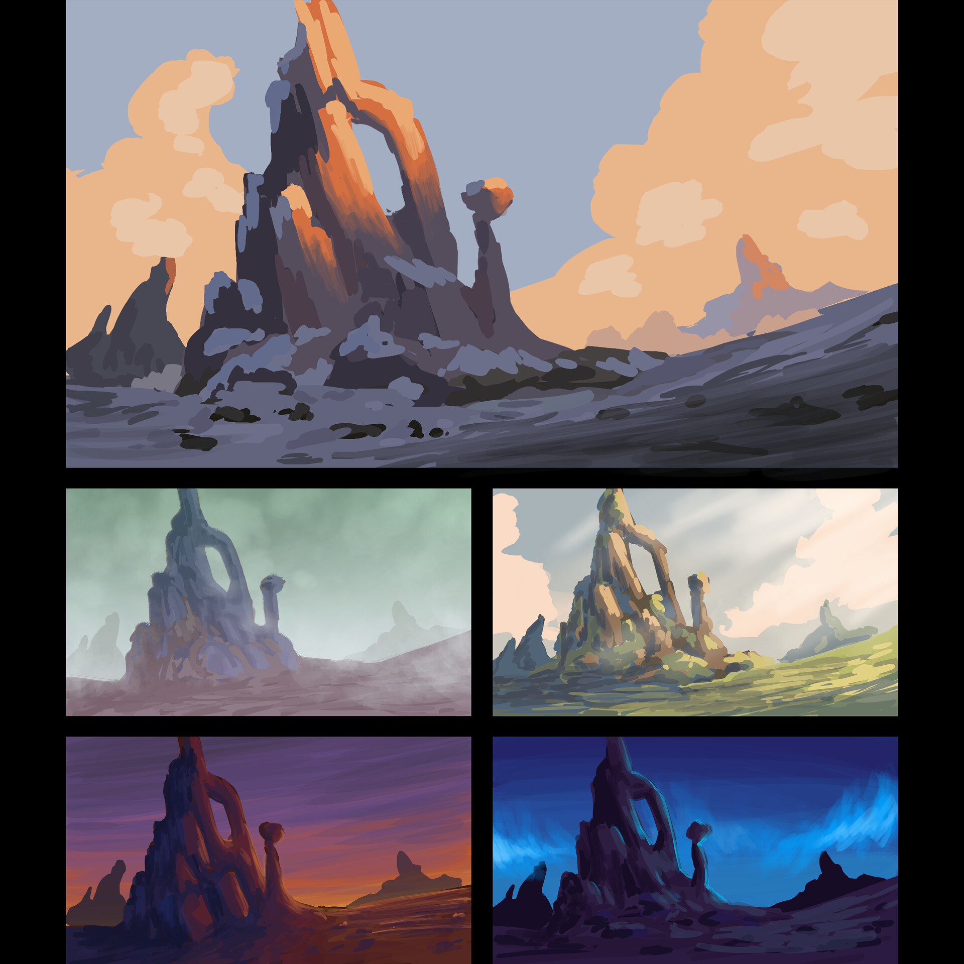 ArtStation - Color Keys Compilation