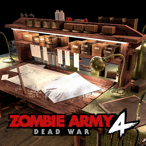 ArtStation - Zombie Army 4 - Workbench Concept