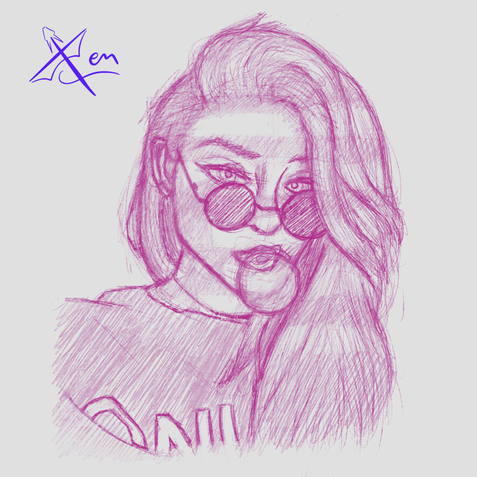 ArtStation - Pink Sketch Study