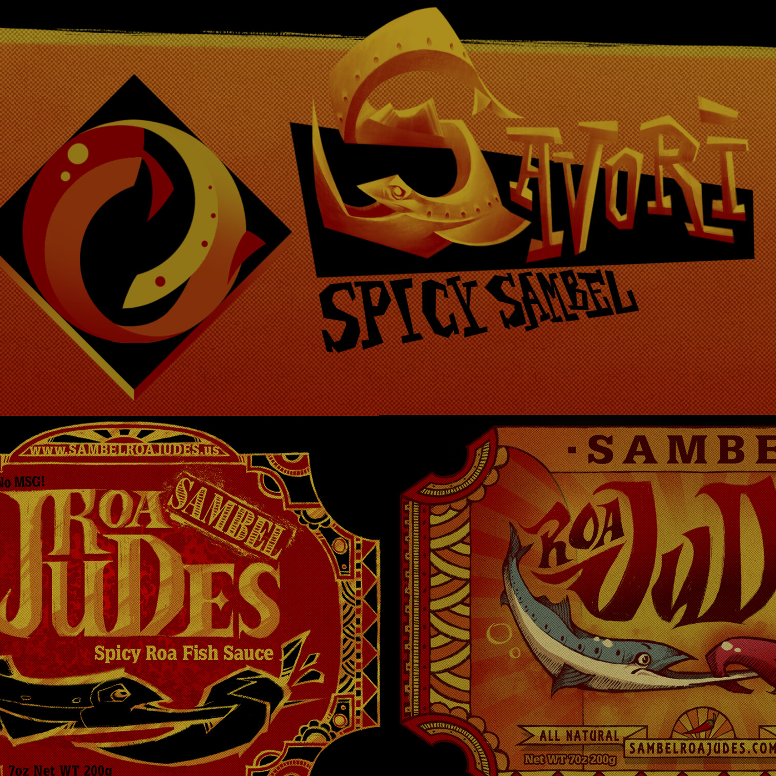 ArtStation - SAVORI / Roa JuDes food label logo concepts