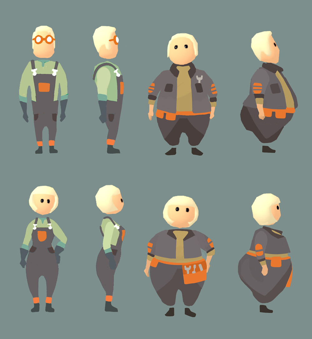 ArtStation - Employee outfit designs