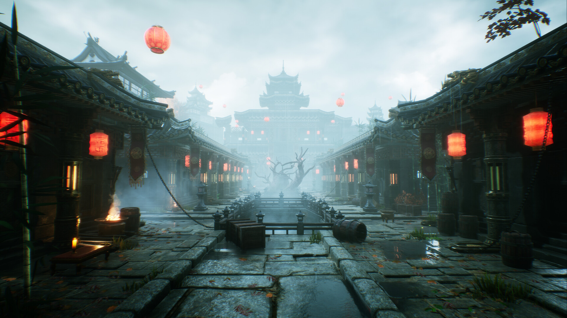 ArtStation - Oriental secretive Castle