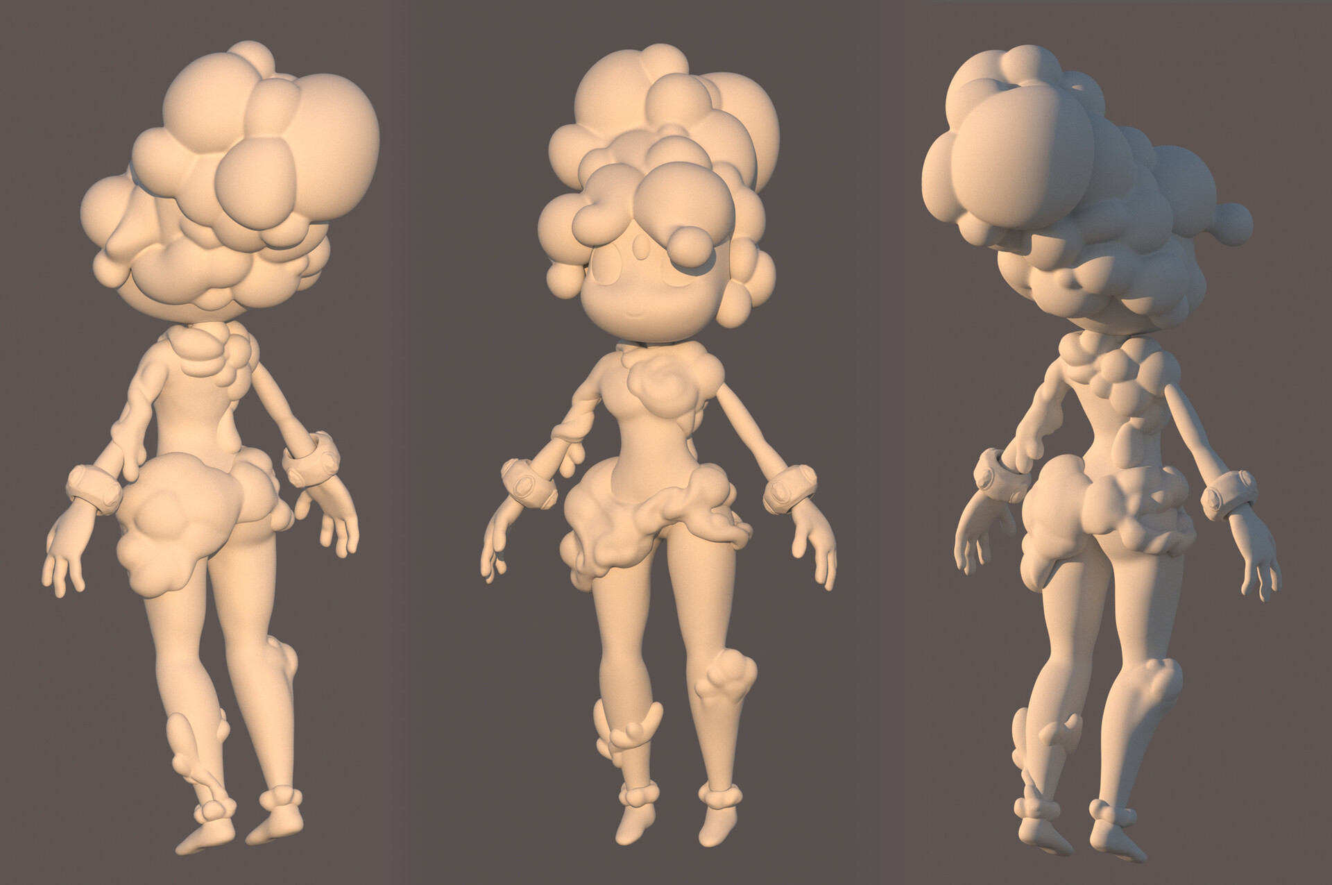 ArtStation - Nubeiro "Cloud elemental" full development.