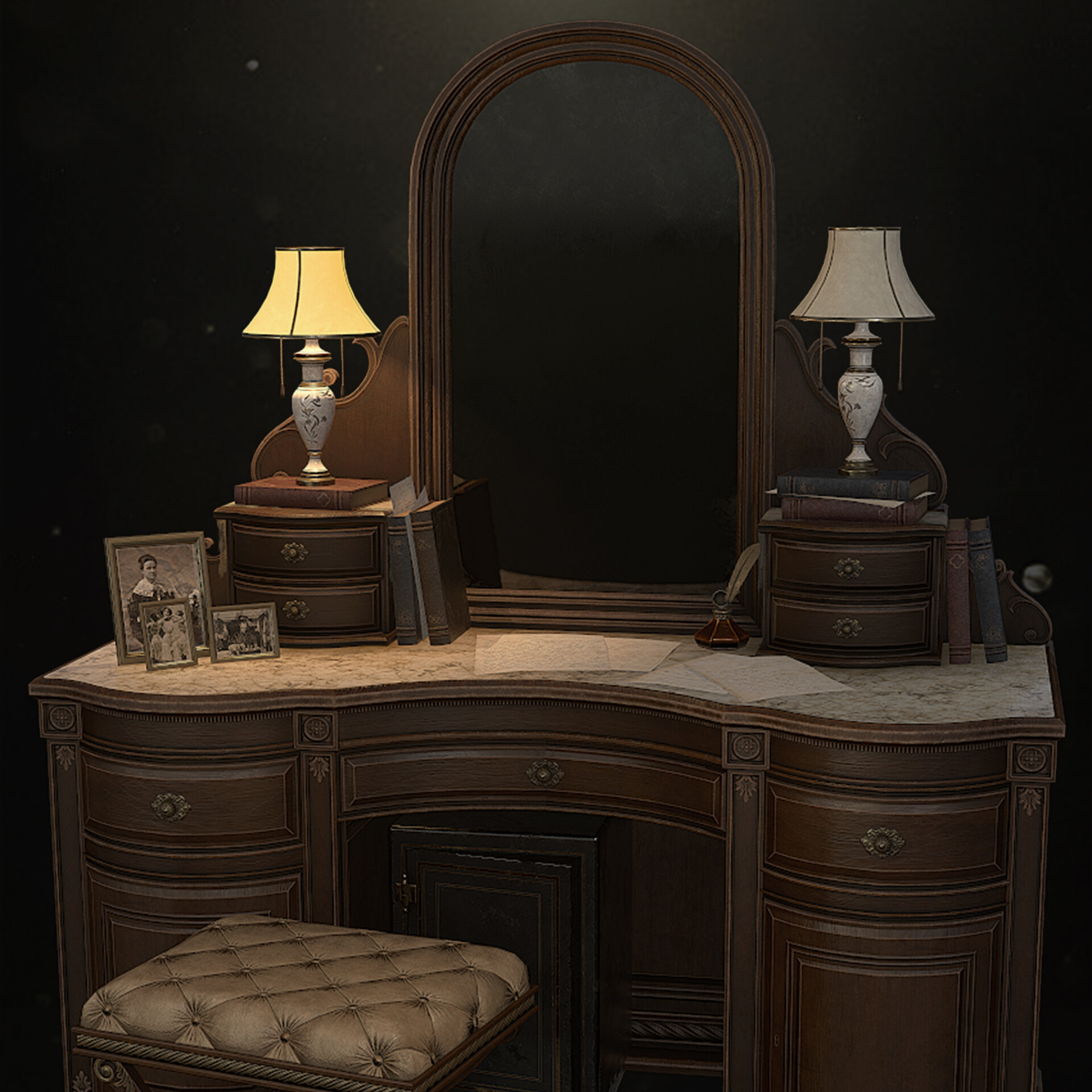 ArtStation - Victorian Dressing Table