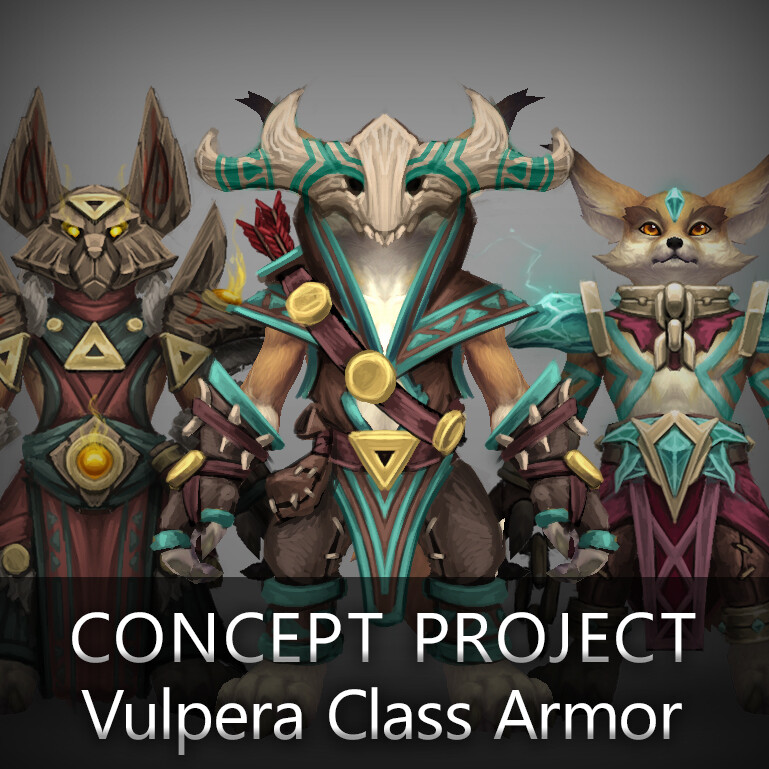 ArtStation - [Fan Art] World of Warcraft - Racial Class Armor Design ...