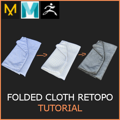 ArtStation - Fast Retopology of Folded Cloth Tutorial