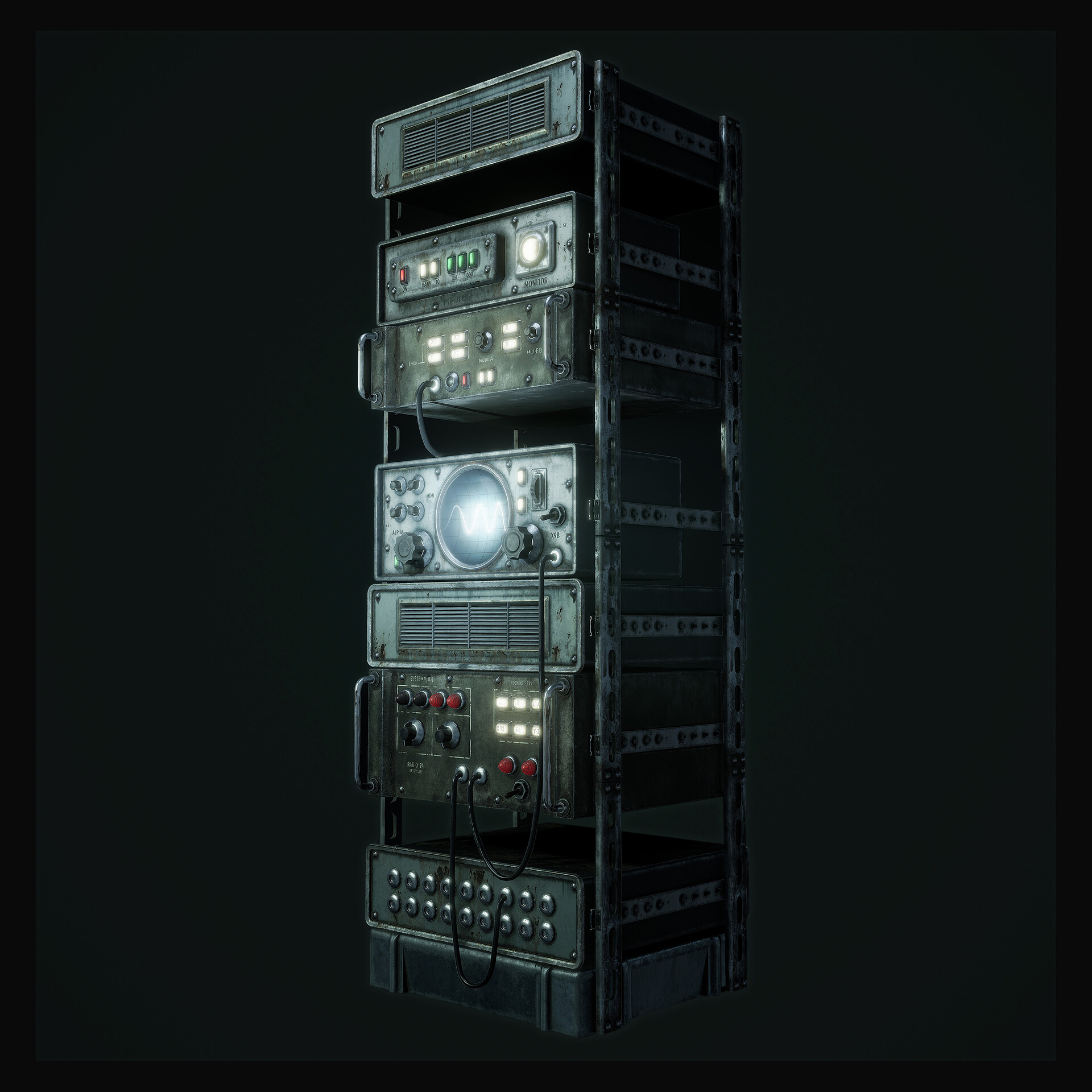 ArtStation - Fallout: 3/NV UE4 Computer Server Rack