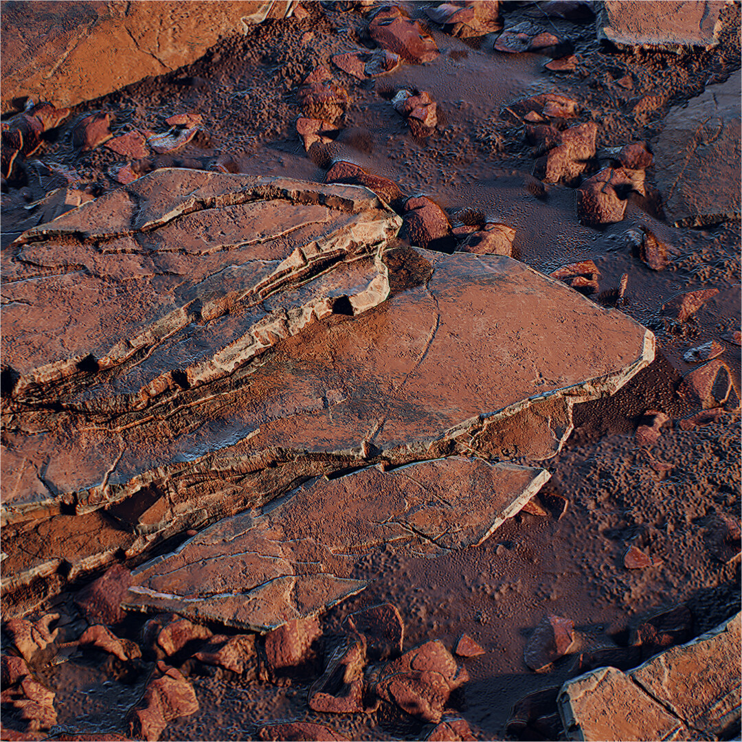 ArtStation - Mars-Inspired Rock & Soil Study