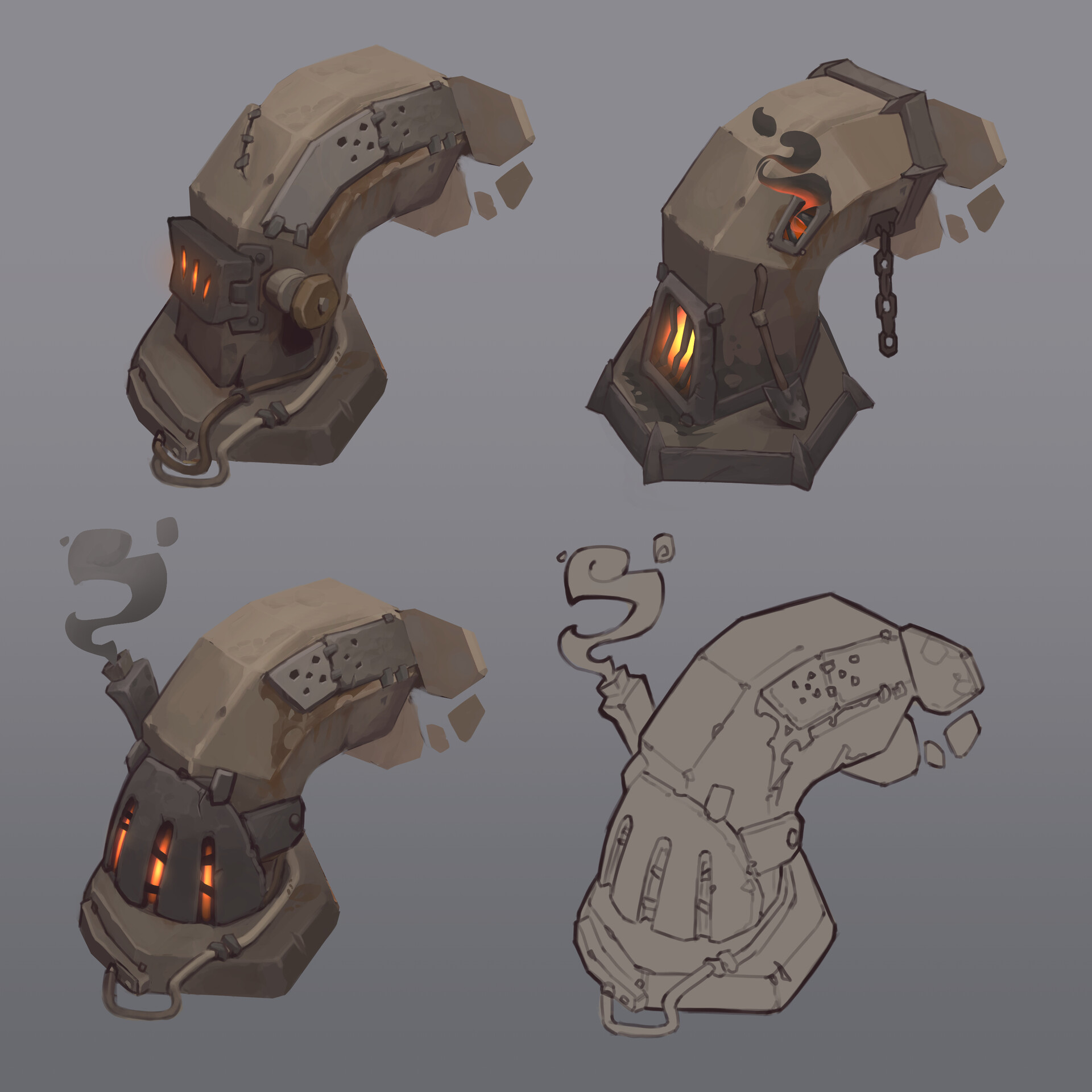 ArtStation - Furnace concepts