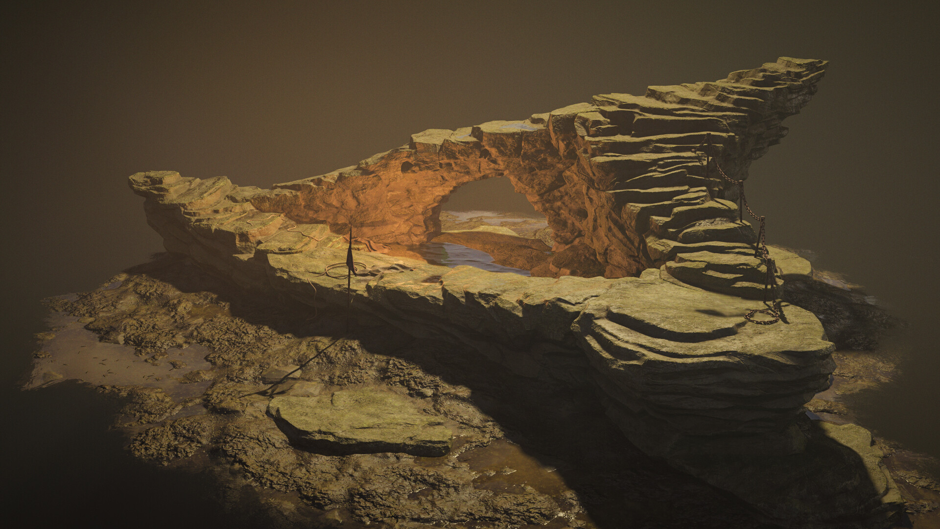ArtStation - Rock Formation Study