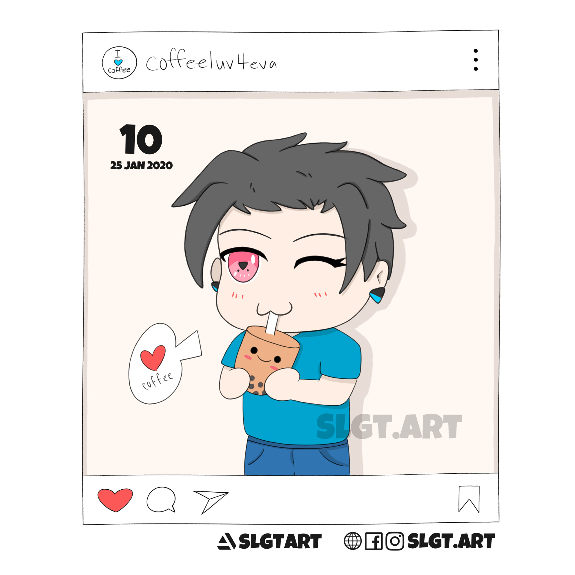 ArtStation - 10 - Mr Coffee (chibi)